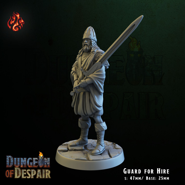 3D Printable Guard for Hire by Crippled God Foundry
