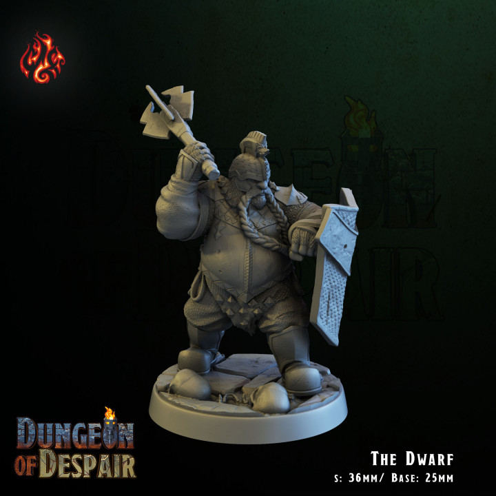 3D Printable Gafran, the Dwarf by Crippled God Foundry