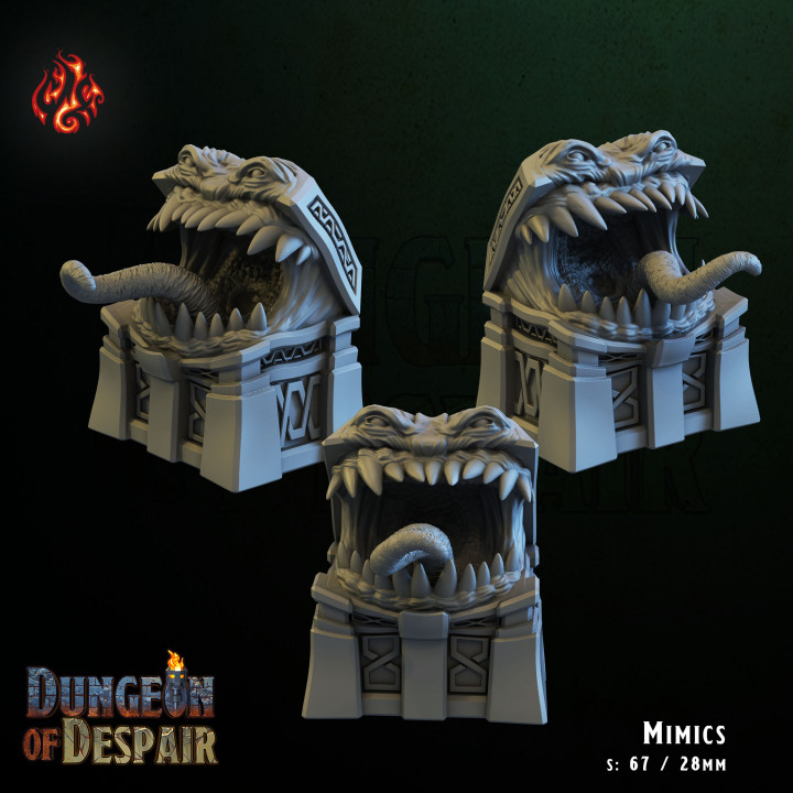3D Printable Mimics by Crippled God Foundry