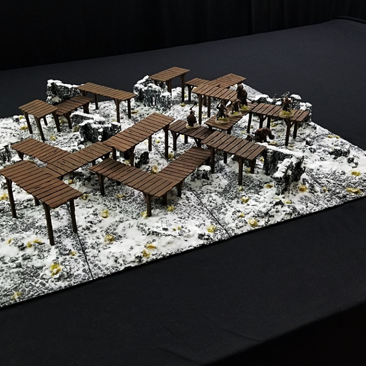 3D Printable Wooden Platforms by Terrainify