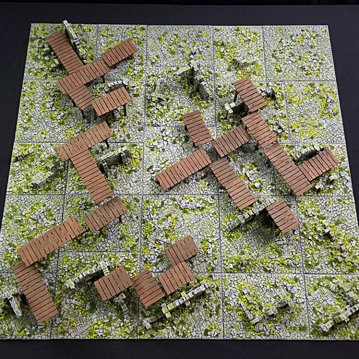 3D Printable Wooden Platforms by Terrainify