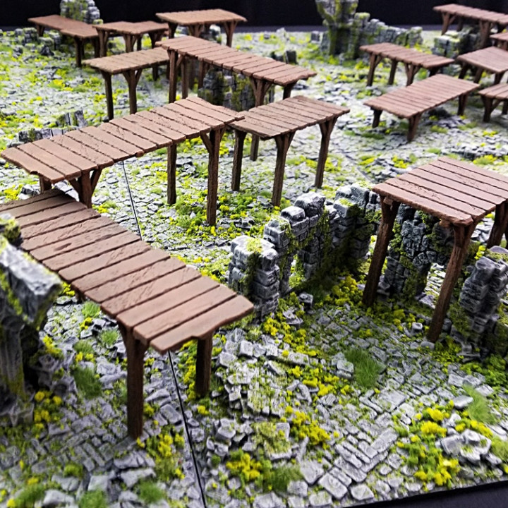 3D Printable Wooden Platforms by Terrainify