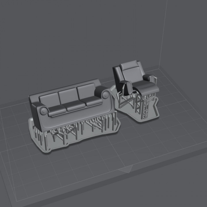 3D Printable Sofa and Recliner Furniture by Joseph Frampton