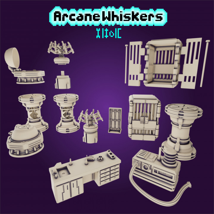 3D Printable Genetics Lab set by Arcane Whiskers