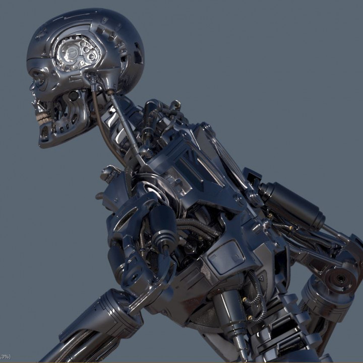 3D Printable XTerminators T-800 Endoskeleton T1 V4 High Detal by SKYNET