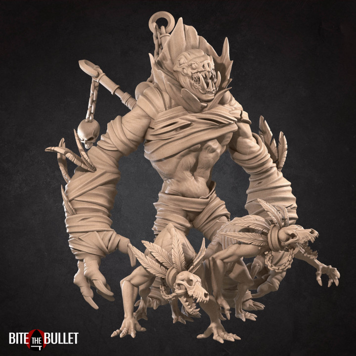 3D Printable Witch Doctor Summons (3 Models) by Bite the Bullet