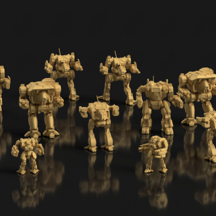 3D Printable Clan Command Star Bundle for Battletech by Matt Mason
