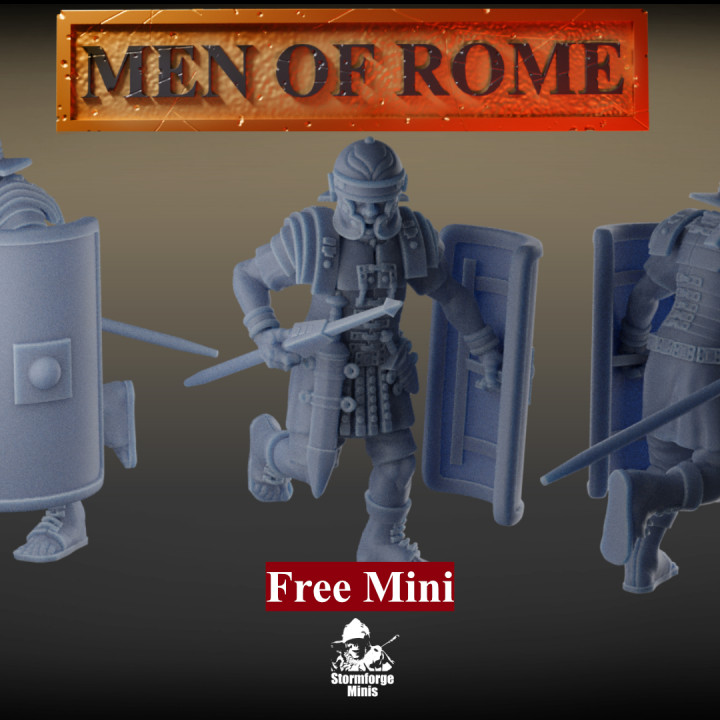 3D Printable Free Legionary Modular Miniature 28-32mm by Stormforge ...