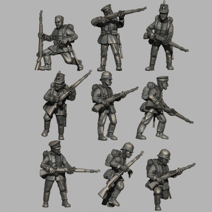 3D Printable German Sea Battalion (WW1 Marines) by Wargames Atlantic