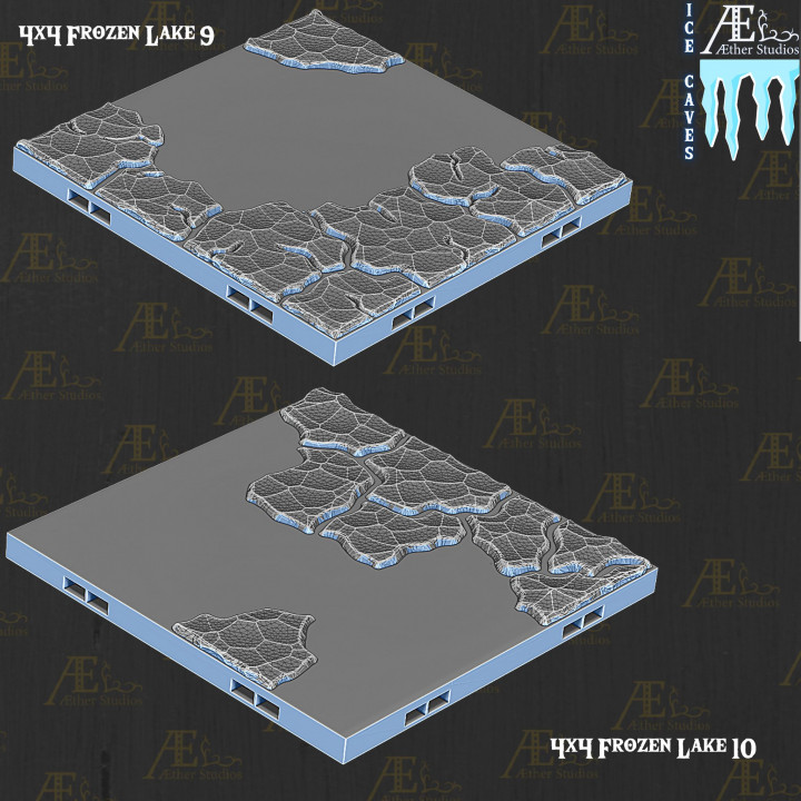 3D Printable AEICCV07 - Frozen Lake by Aether Studios