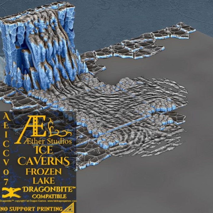 3D Printable AEICCV07 - Frozen Lake by Aether Studios