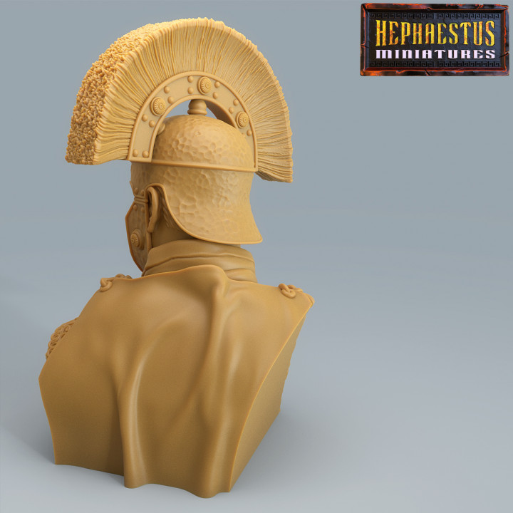 3D Printable Roman Centurion Head Bust by Daniel McGrath