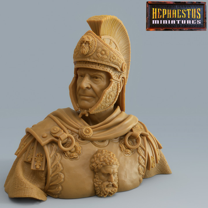 3D Printable Roman Legatus Shoulder Bust by Daniel McGrath