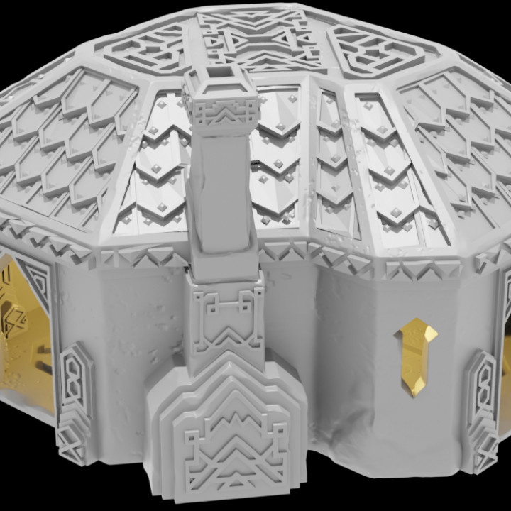 3D Printable Dwarven House by Conquest Creations