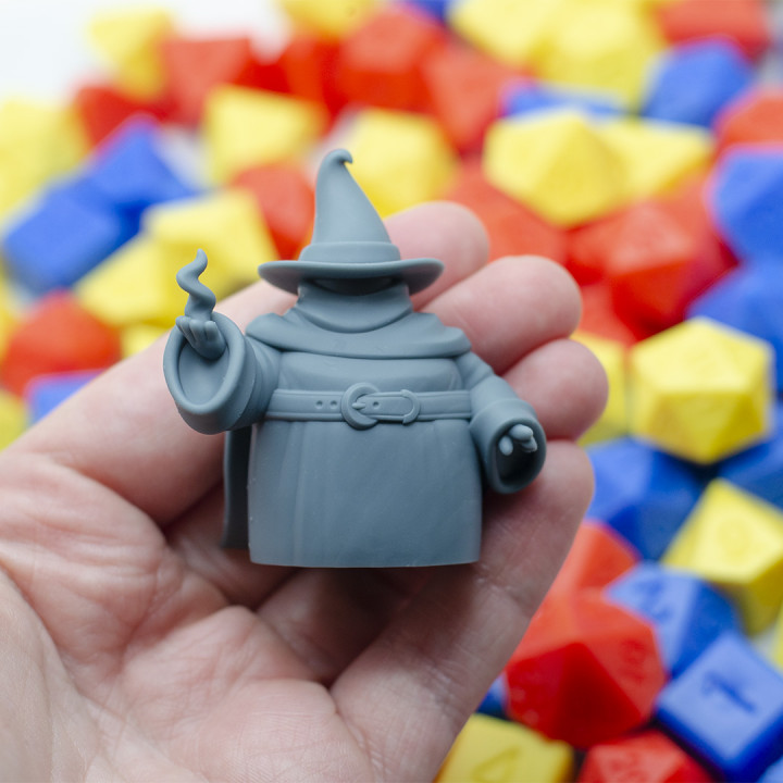 3D Printable Big Wizard by Found Family Adventurecrafts