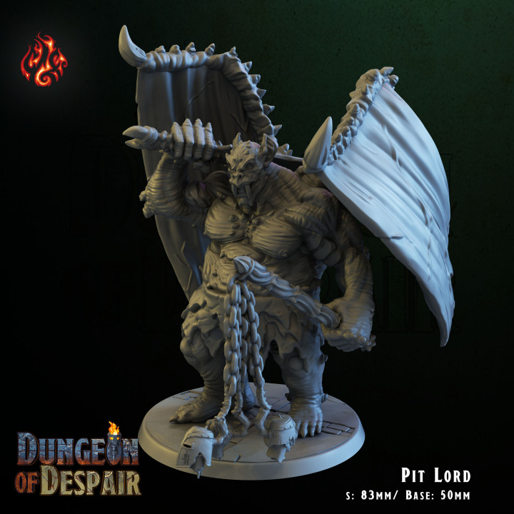 3D Printable Zirzimoth, the Pit Lord by Crippled God Foundry