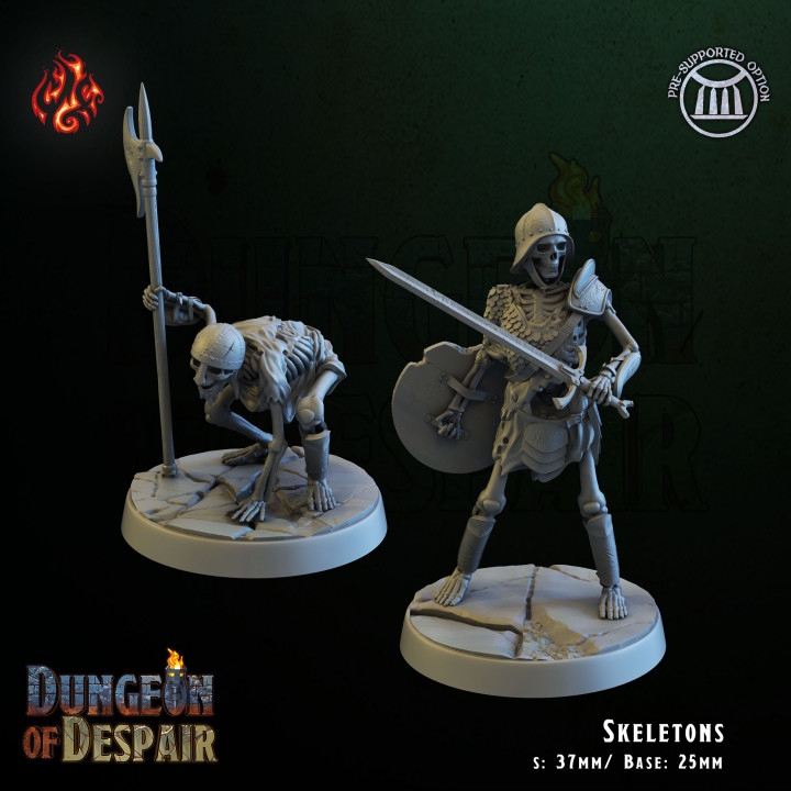 3D Printable Skeletons by Crippled God Foundry