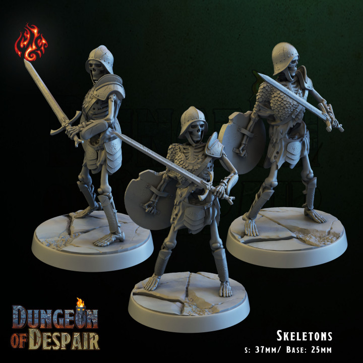 3D Printable Skeletons by Crippled God Foundry