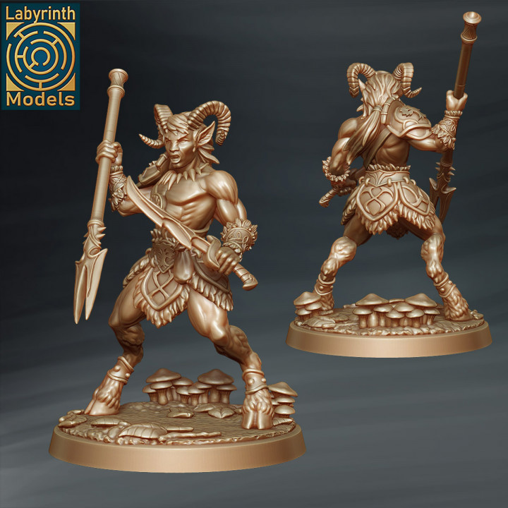 3D Printable Fauns by Labyrinth Models