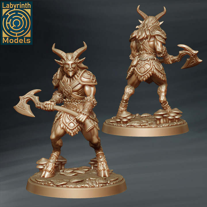 3D Printable Fauns by Labyrinth Models