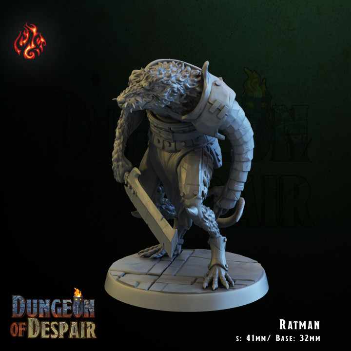 3D Printable Vokdu the Ratman by Crippled God Foundry