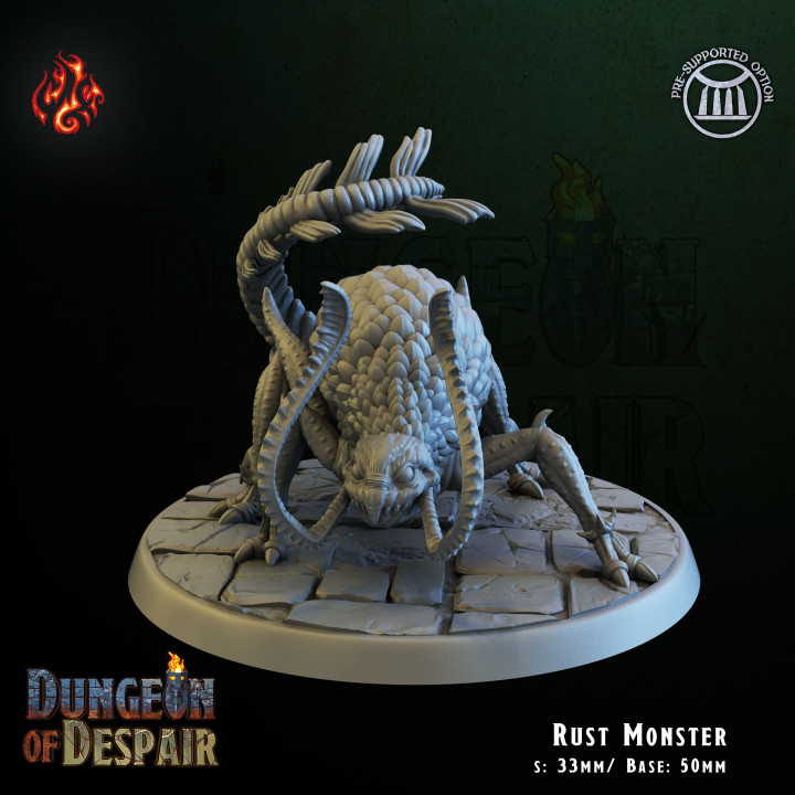 3D Printable Rust Monster by Crippled God Foundry