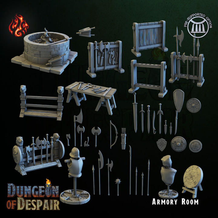 3D Printable Armory Room by Crippled God Foundry