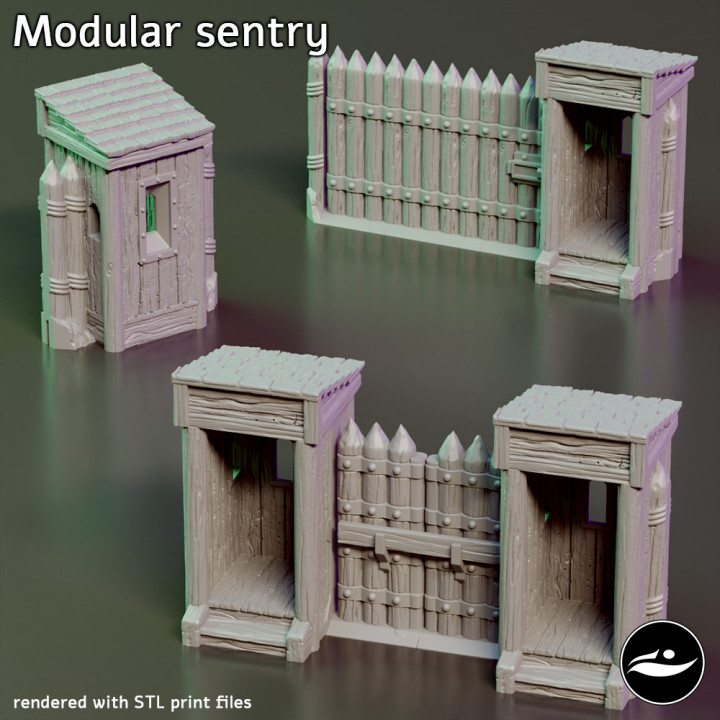 3D Printable Modular sentry by Suhland Workshop