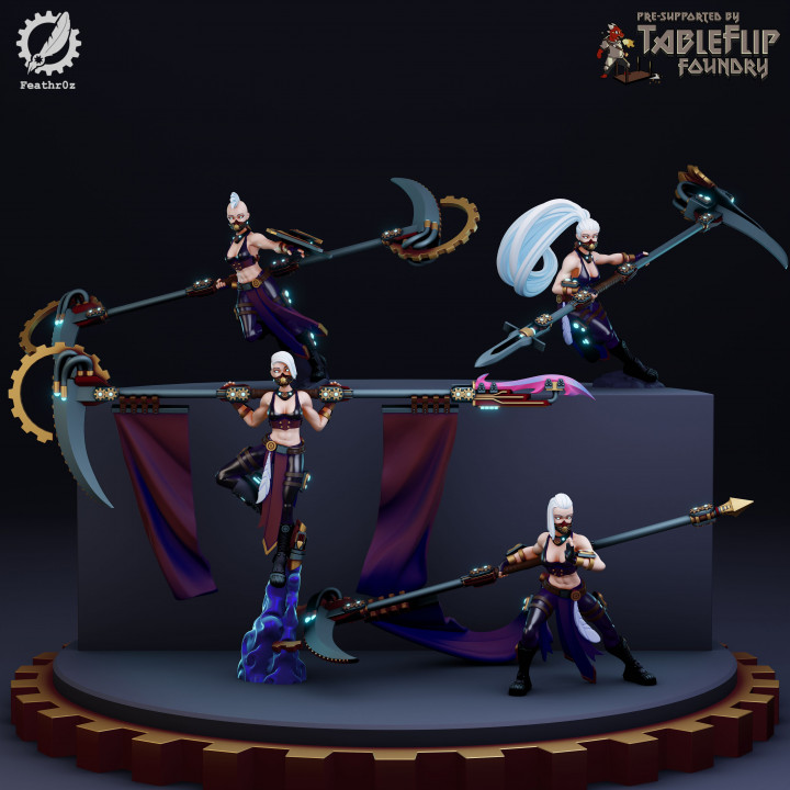 3D Printable Pack - Aurora Vanguard - Elite_Polearm_P01 by feathr0z