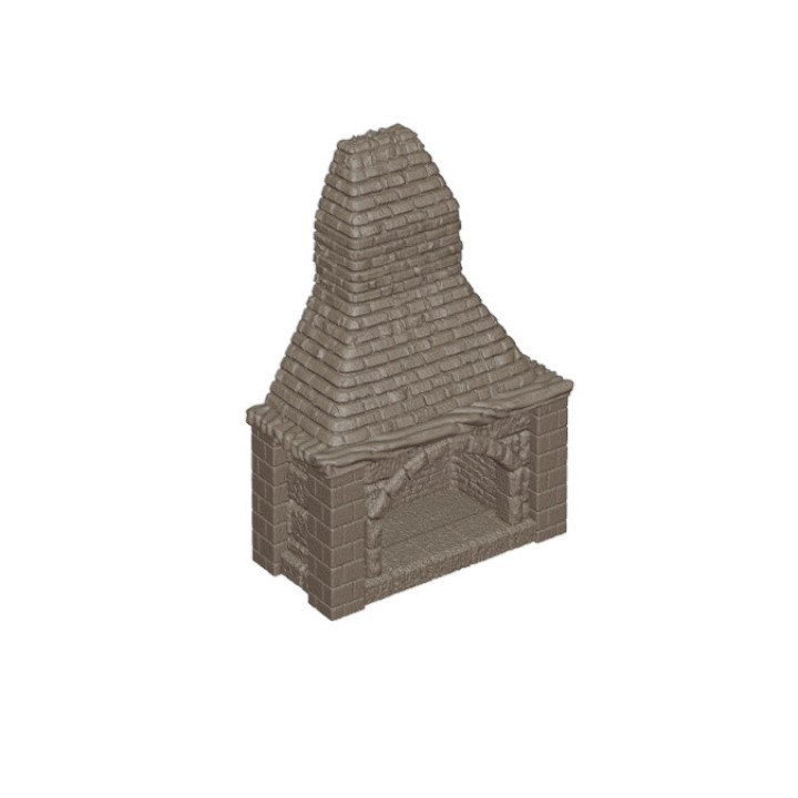 3D Printable Chimney and Bonfire by Dani Amengual