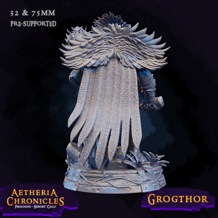 3D Printable Grogthor by Mystic Makers Miniatures