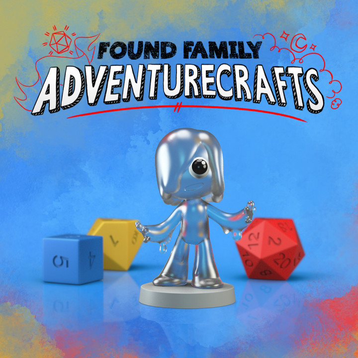 3D Printable Labyrinthula, Slimefolk Rascal by Found Family Adventurecrafts