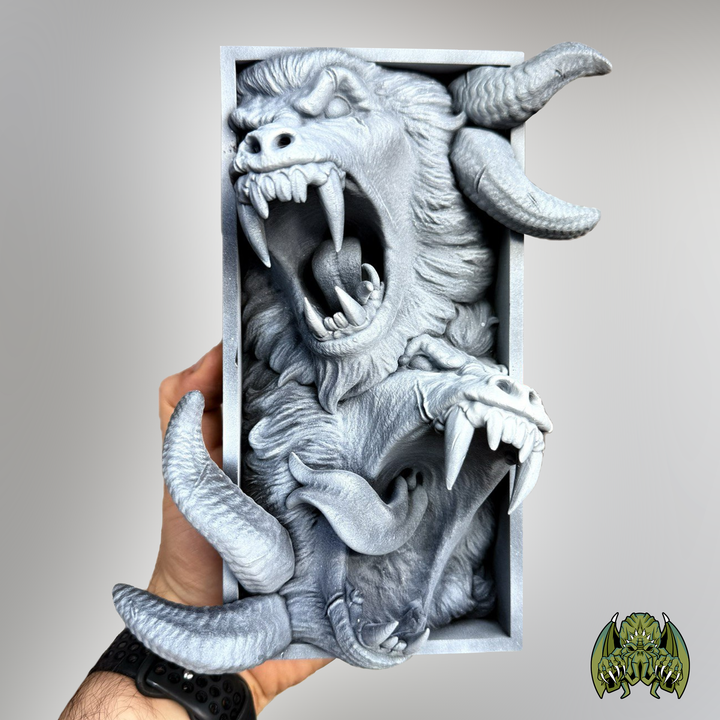 3D Printable Demon Book Nook [FDM/ Resin BOOK NOOK] by Miniatures of ...