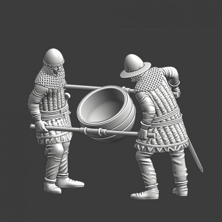 3D Printable Medieval boiling oil team - Castle Defenders by Northern ...