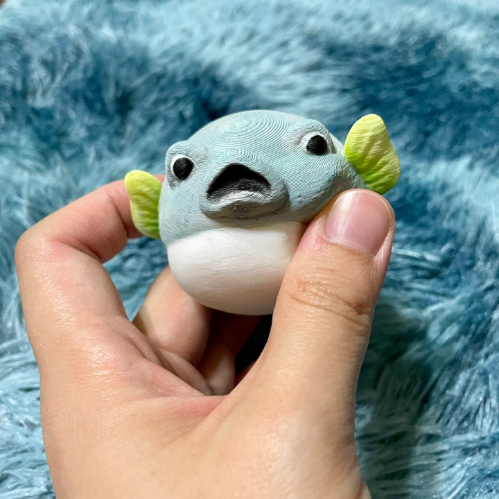3D Printable Puffer Fish meme by Ning