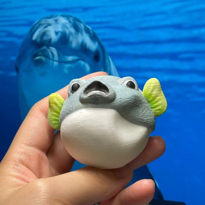 3D Printable Puffer Fish meme by Ning