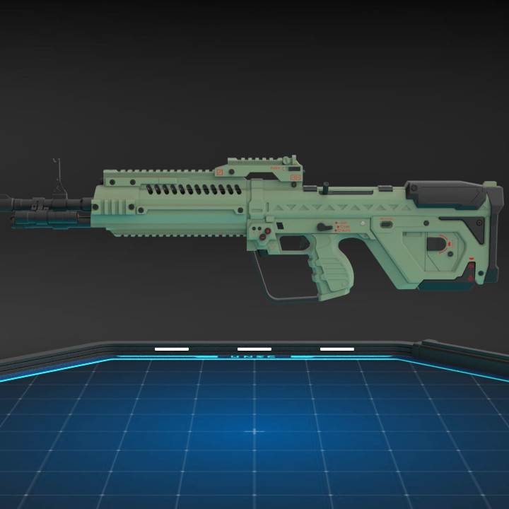 3D Printable M392 Bandit Rifle - Halo: Infinite by Aguilar Workshop