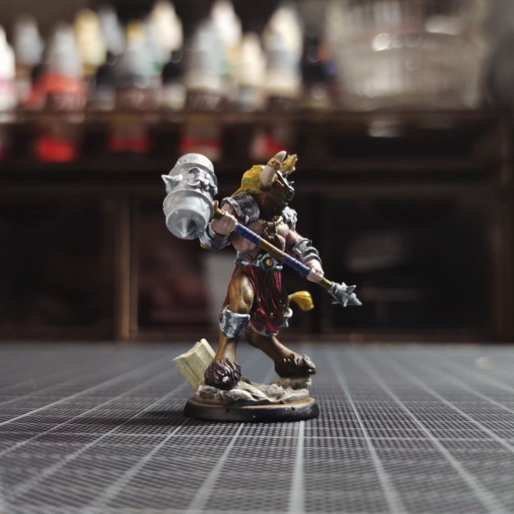 3D Print of Beastman Charger V4 FREE STL miniature 32mm pre-supported ...