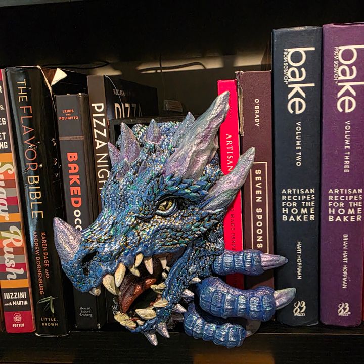 3D Print of Dragon Book Nook [FDM/Resin BOOK NOOK] by amydecker