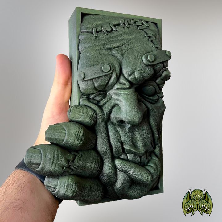 3D Printable Frankenstein Monster Book Nook [FDM/ Resin BOOK NOOK] by ...