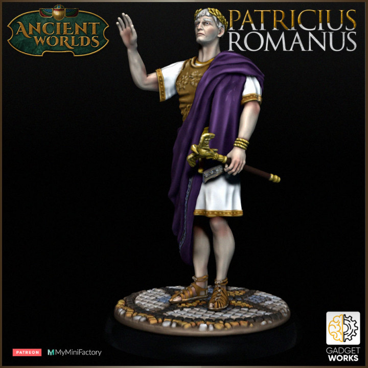 3D Printable Roman Emperor - Patricius Romanus by Gadgetworks