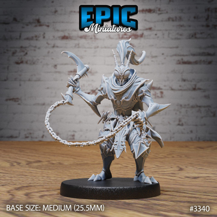 3D Printable Ninja Insect Warrior Hook / Evil Insectoid / Humanoid ...