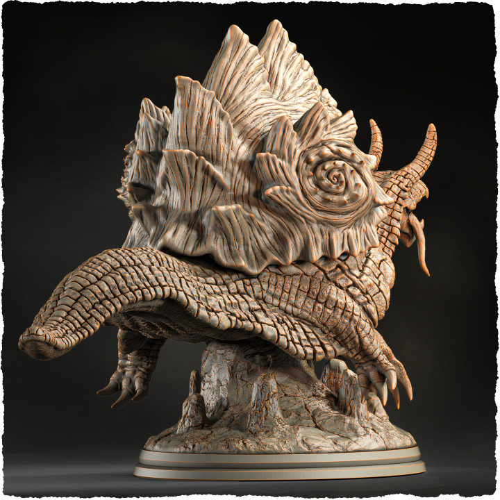 3D Printable Sea Snail Dragon by Evox Arts