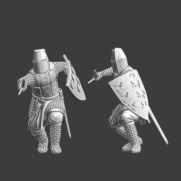 3D Printable Medieval Scandinavian Knights in battle by Northern ...