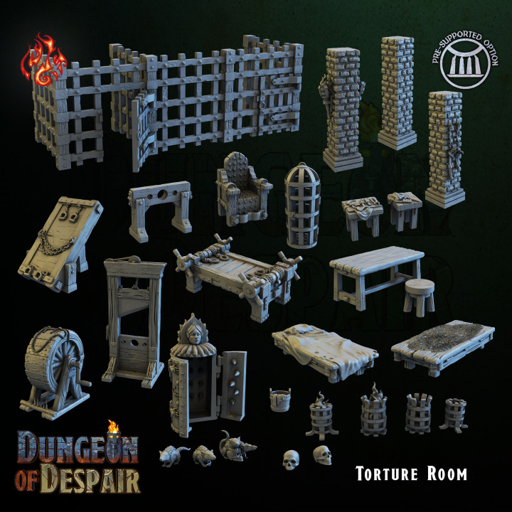 3D Printable Torture Room by Crippled God Foundry