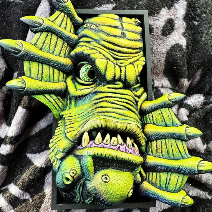 3D Print of Swamp monster Book Nook [FDM/Resin BOOK NOOK] by Miniatures ...