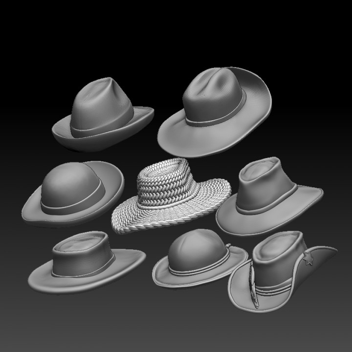 3D Printable hats and cap by Dmitry Tishchenkov