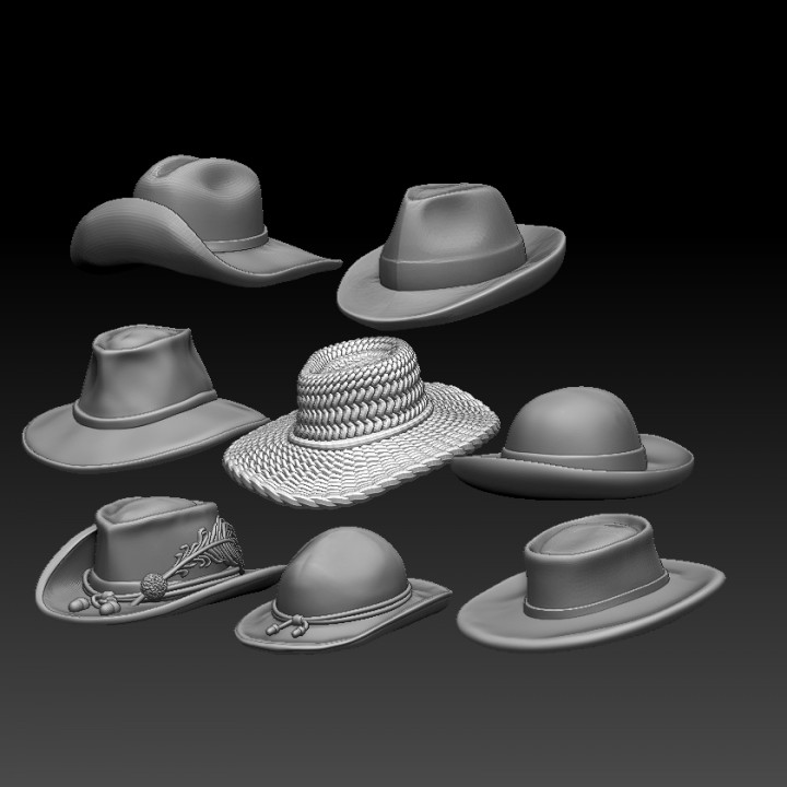 3D Printable hats and cap by Dmitry Tishchenkov