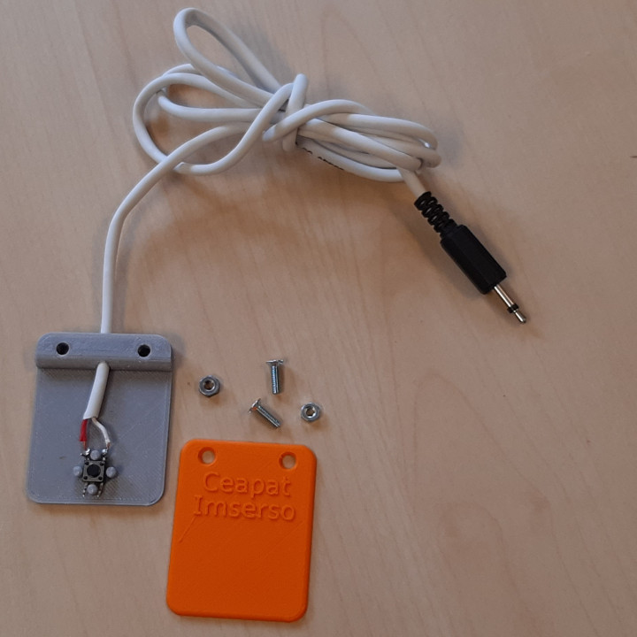 3D Printable Hand switch JJ1/Pulsador JJ1 by Ceapat - Imserso