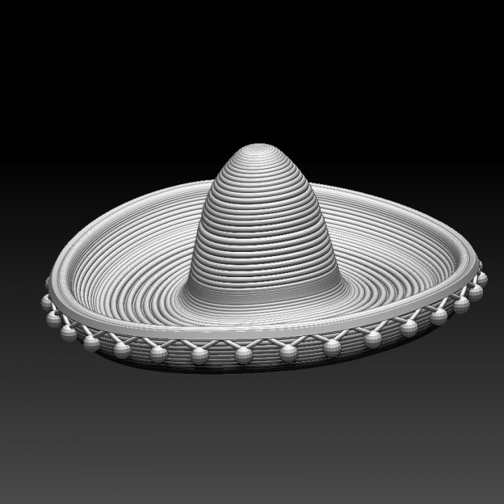 3D Printable SOMBRERO by Dmitrii Tishchenkov